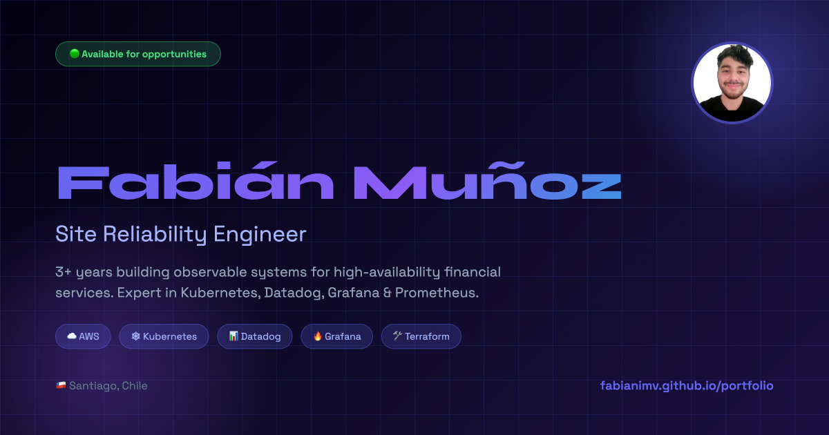 Fabián Muñoz - Site Reliability Engineer (SRE) | Observability Expert ...